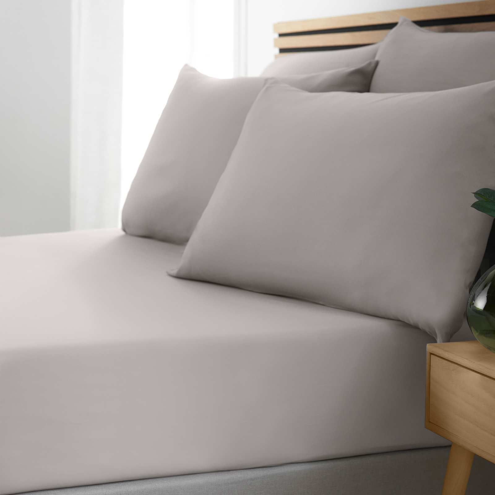 So Soft Non Iron Fitted Sheet (30cm) - Grey – Williamsons Factory Shop