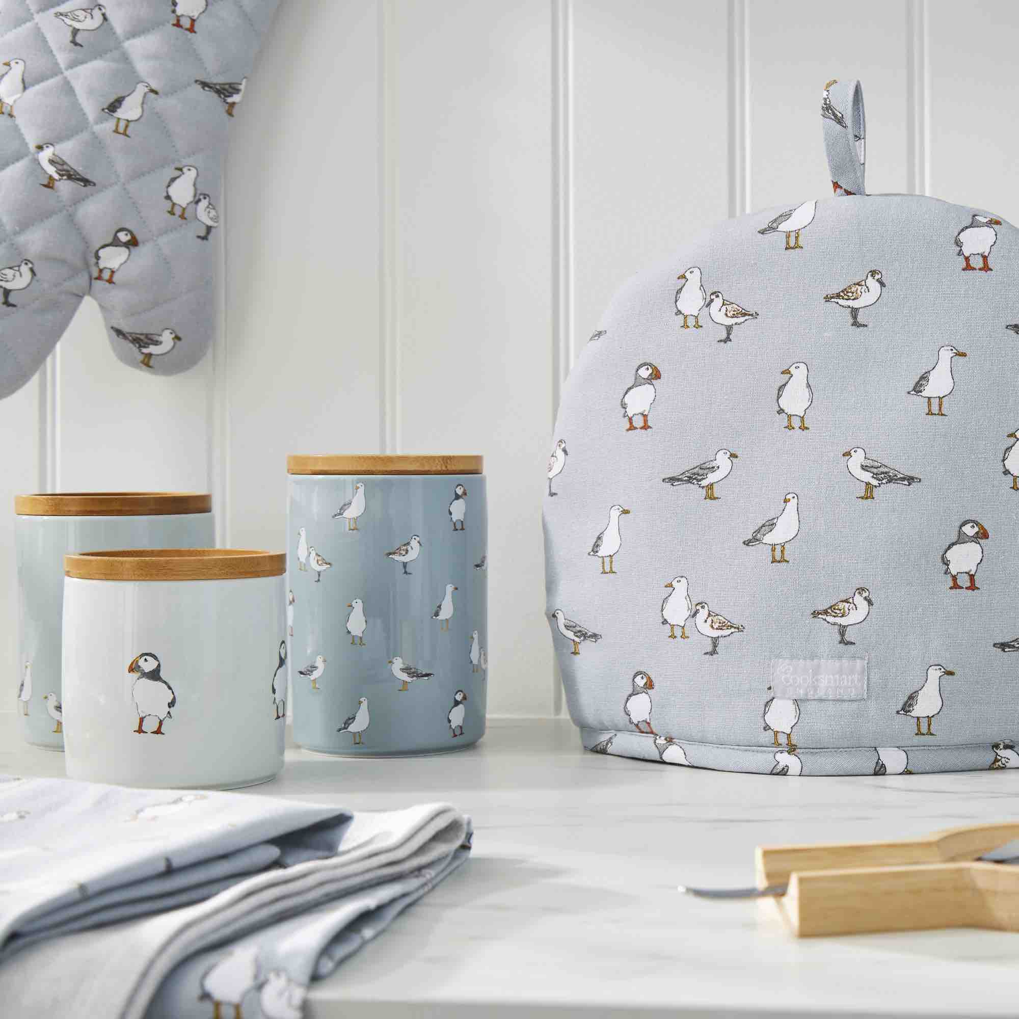 Coastal Birds Medium Ceramic Canister – Williamsons Factory Shop