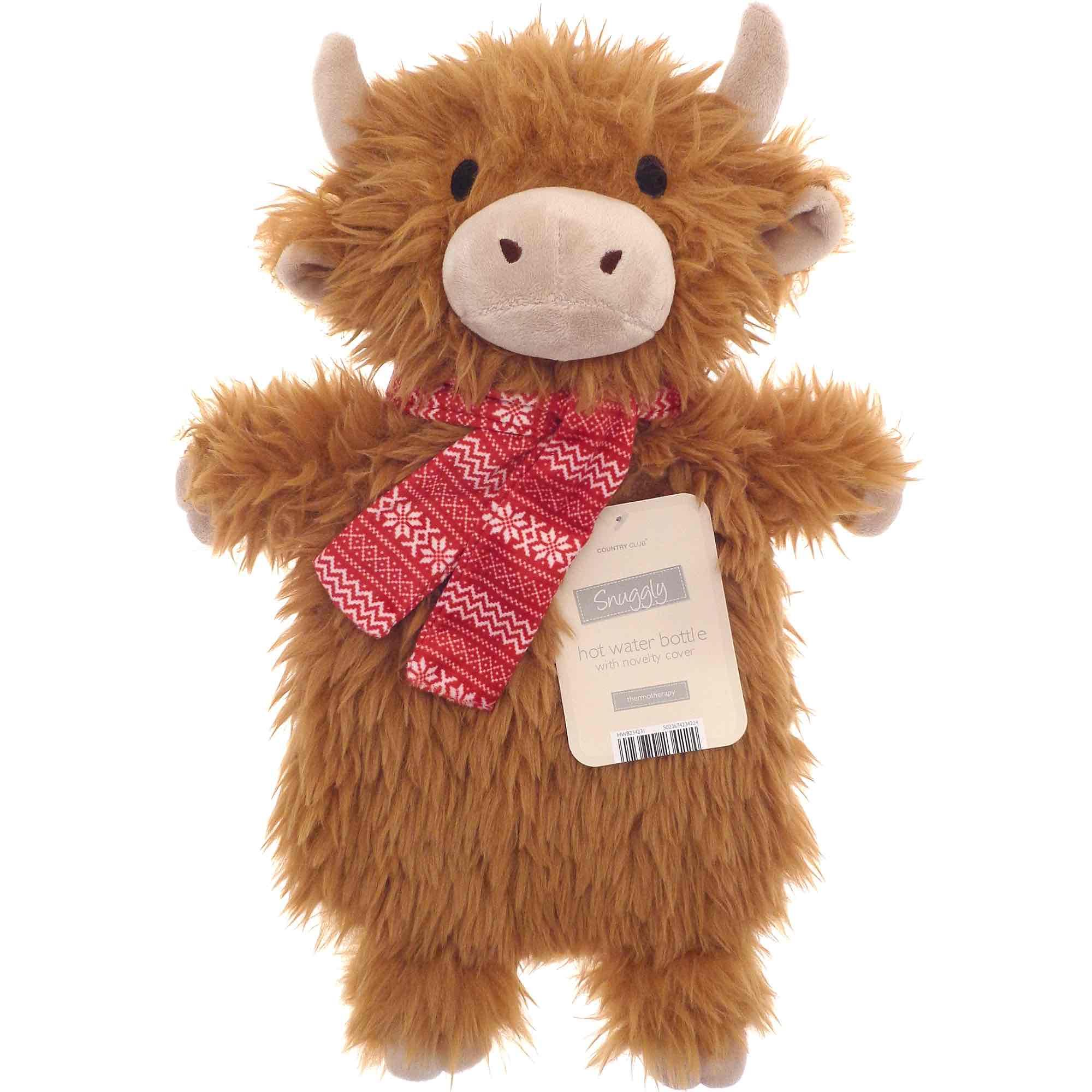 Novelty Highland Cow Hot Water Bottle (1L) – Williamsons Factory Shop