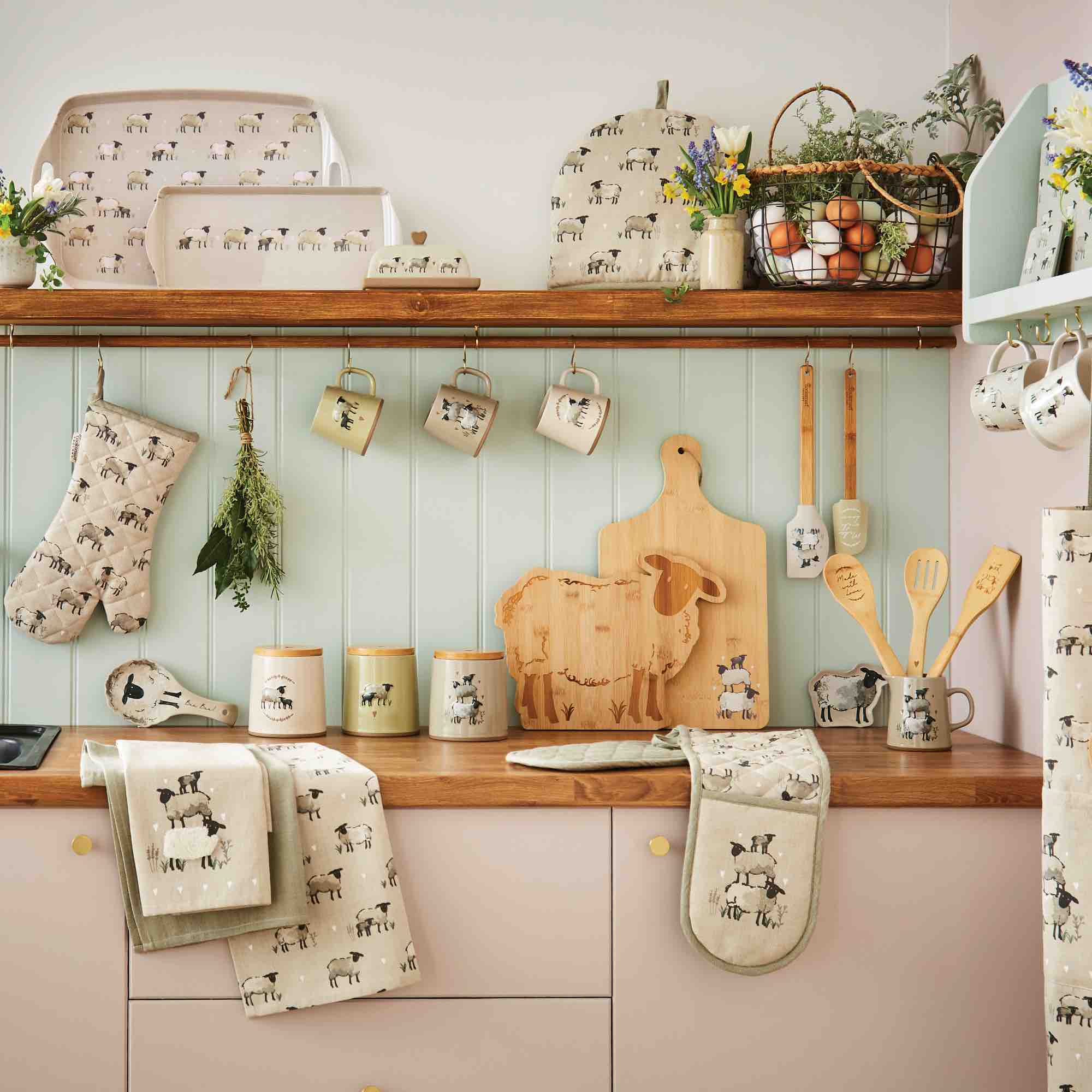 Highland Sheep Ceramic Canister - Sage – Williamsons Factory Shop