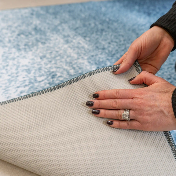 Fusion Lex Washable Rug - Blue – Williamsons Factory Shop