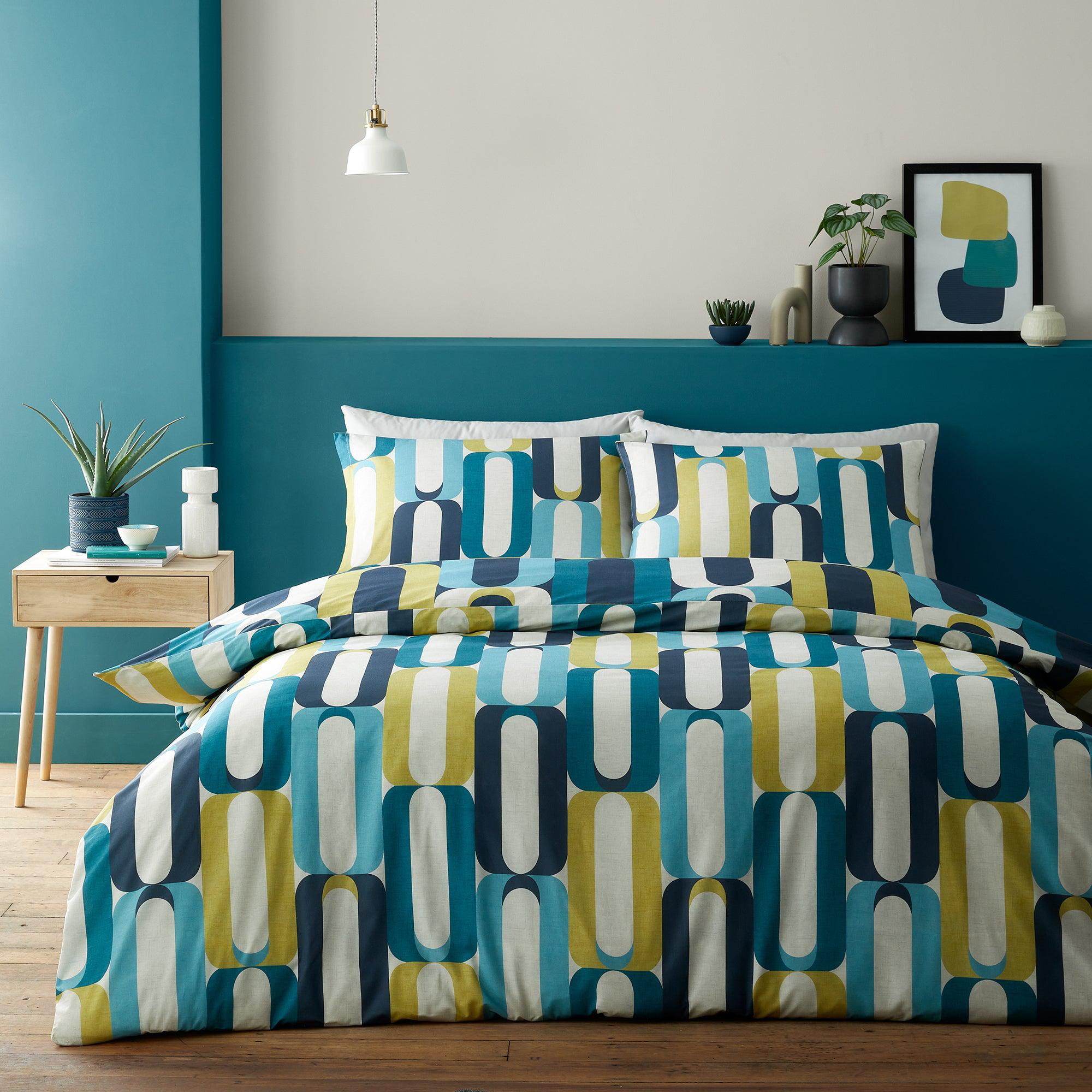 Fusion Orea Duvet Cover Set - Blue – Williamsons Factory Shop