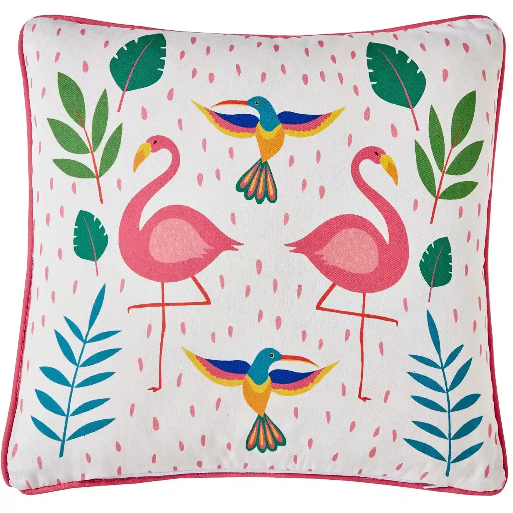 Fusion Tropical Flamingo Outdoor Cushion - Pink – Williamsons Factory Shop