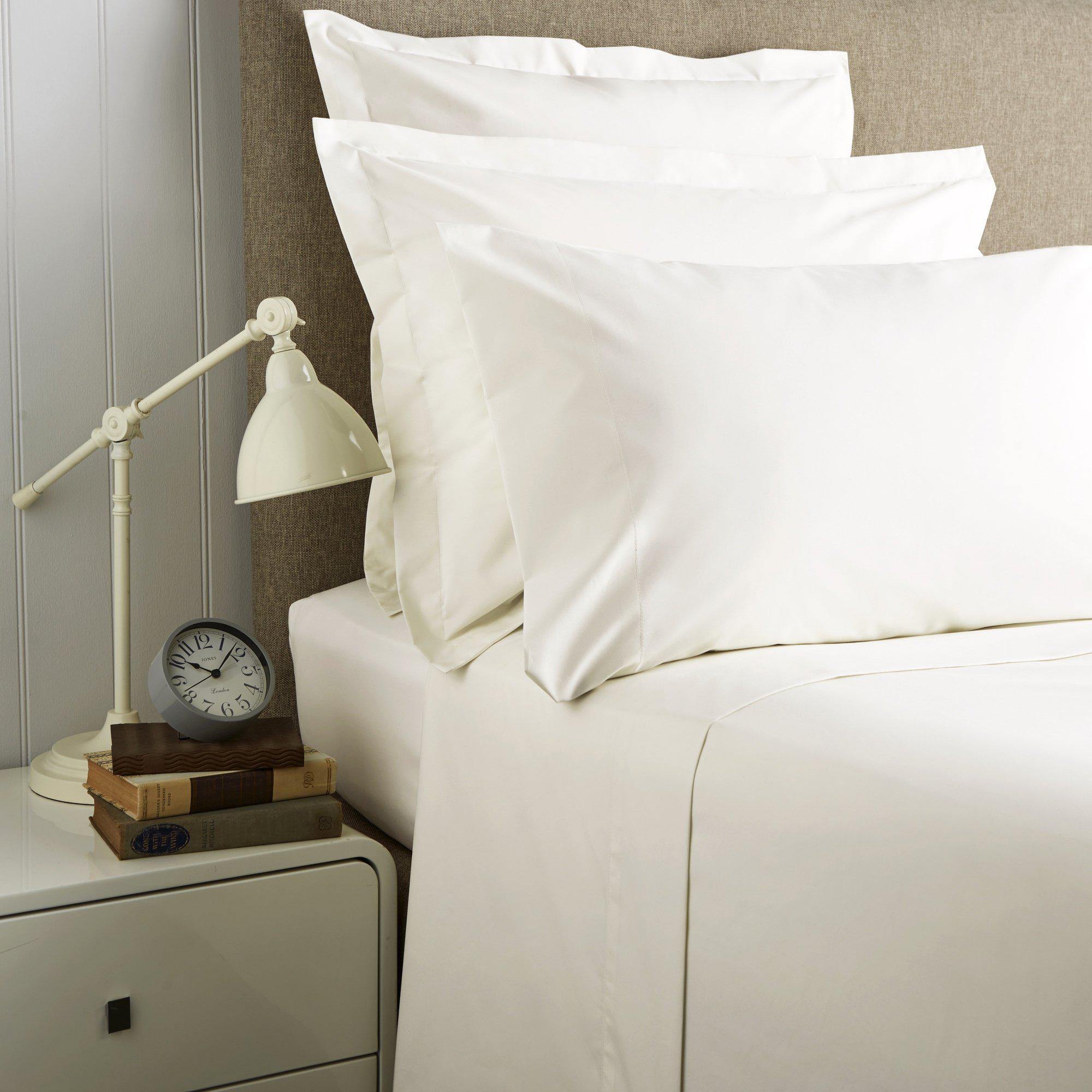 Christy 400TC Sateen Cotton Duvet Cover Set – Ivory – Williamsons ...